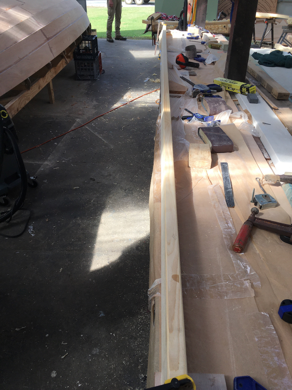 Day 32, Working on the keel and stems – Denmark Rowers