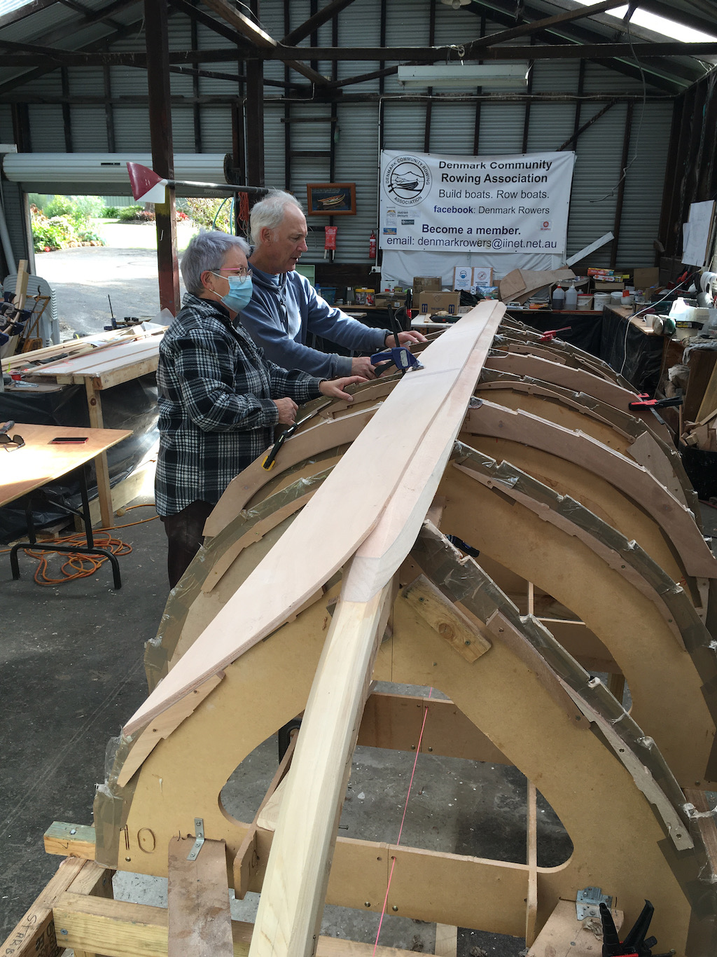 Day 48, dry fitting planks to keelson – Building Blog
